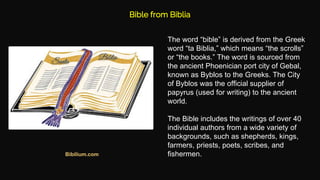 15 Amazing Facts About the Bible | PPTX