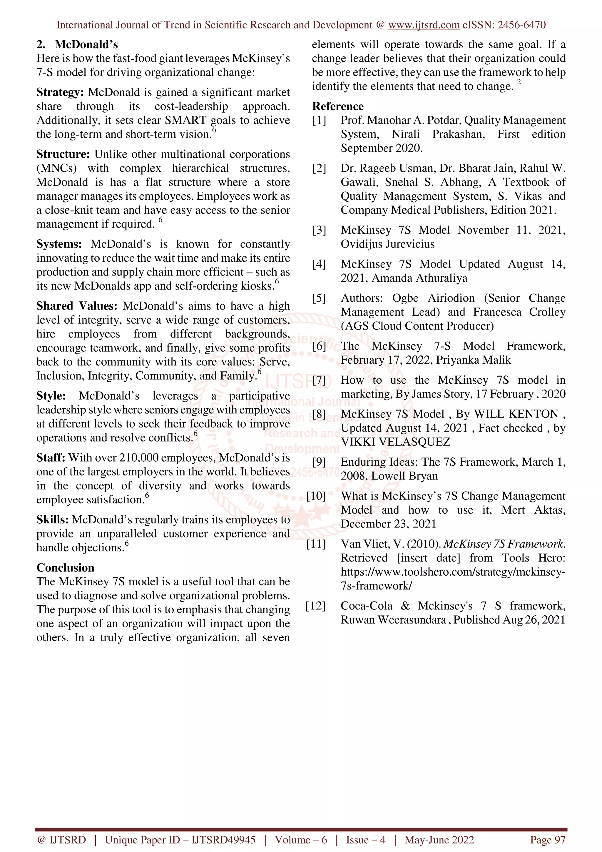 An Example of Reviewing Your Marketing Capabilities using the Mckinsey ...