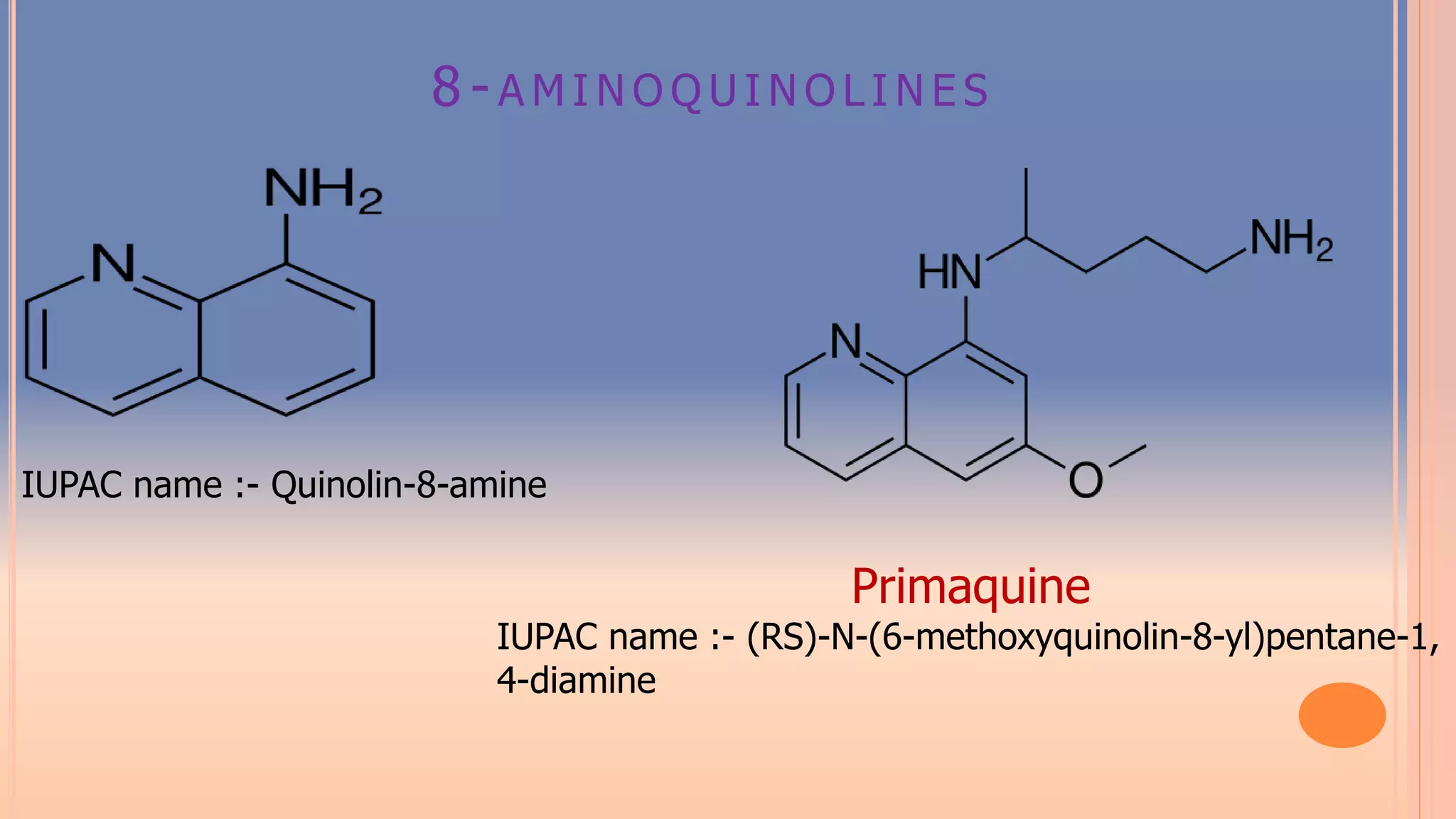 ANTI-MALARIAL DRUGS AND ANALOGUES | PPTX
