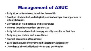Indications of surgery in ULCERATIVE COLITIS.pptx