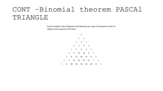 15 April 2024 CONT –Binomial theorem.pptx