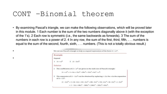 15 April 2024 CONT –Binomial theorem.pptx