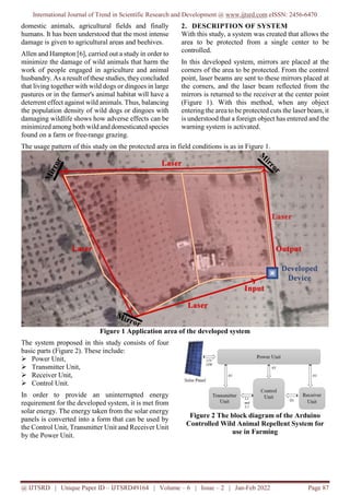 Arduino Controlled Wild Animal Repellent System for Use in Farming | PDF
