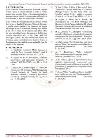 Arduino Controlled Wild Animal Repellent System for Use in Farming | PDF