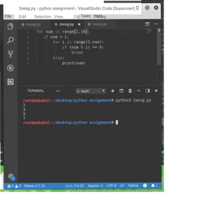 Python Assingments Aktu by rajkumar | PPT