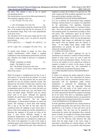 a survey of morphing techniques | PDF