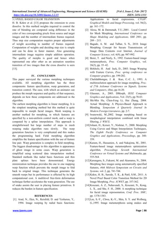 a survey of morphing techniques | PDF