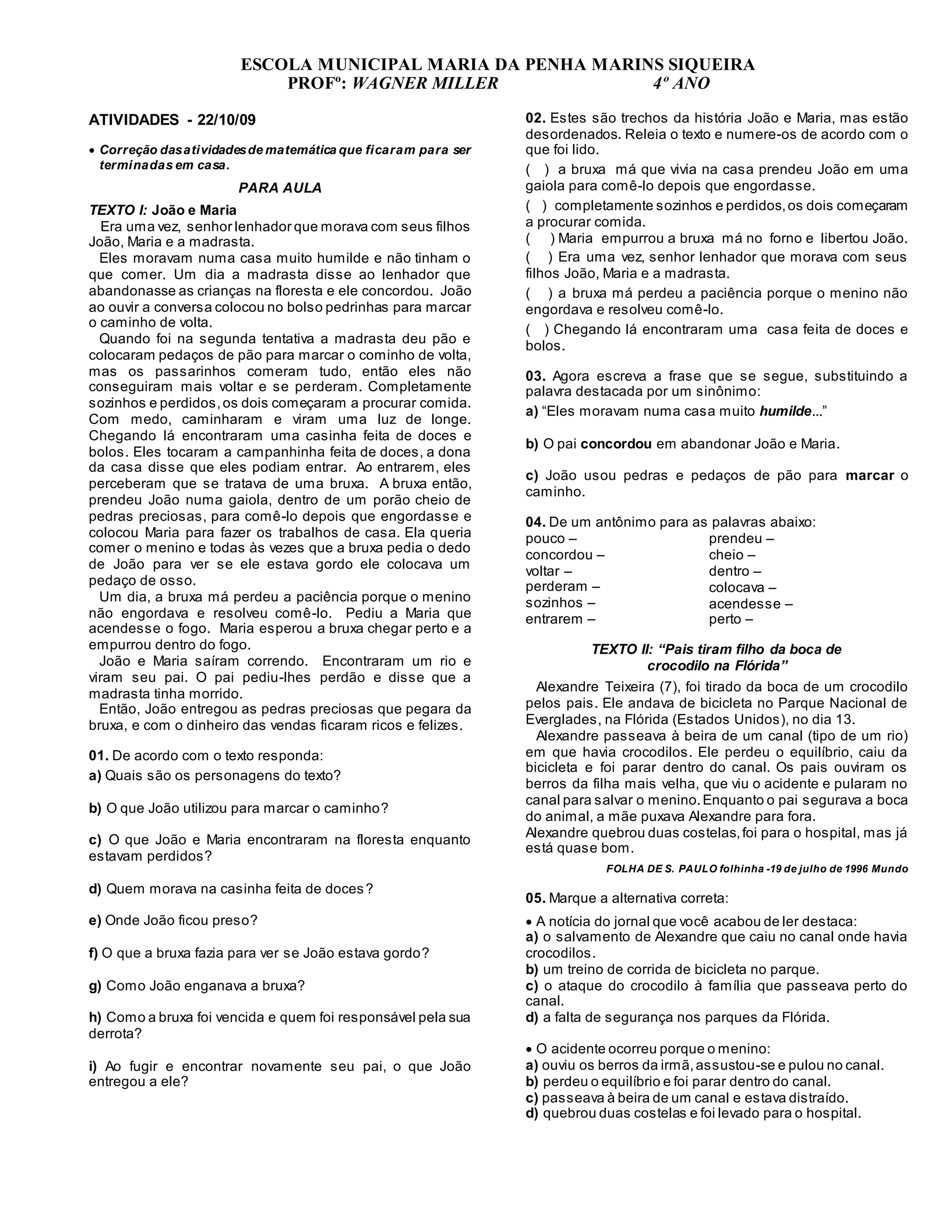 15 ATIVIDADES DE PORTUGUÊS (AULA) 22_10.doc