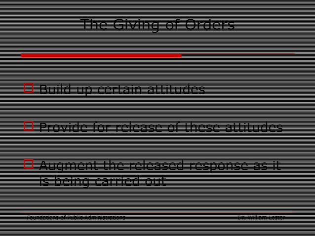 The Giving of Orders1 | PPT
