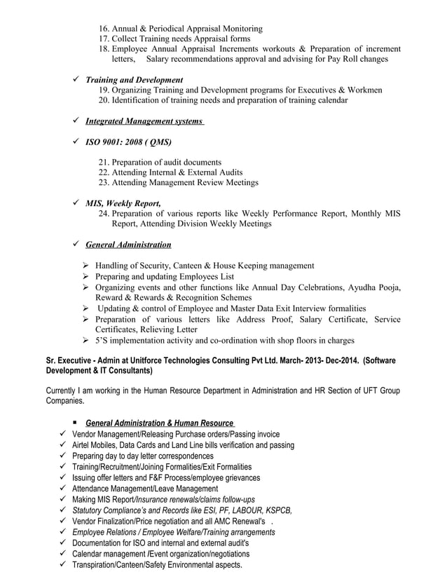 Resume Of Umesh | PDF