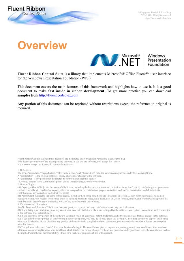 Fluent Ribbon Control Suite Walkthrough | PDF | Desktop Publishing | Computer Software and ...