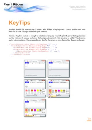 Fluent Ribbon Control Suite Walkthrough | PDF