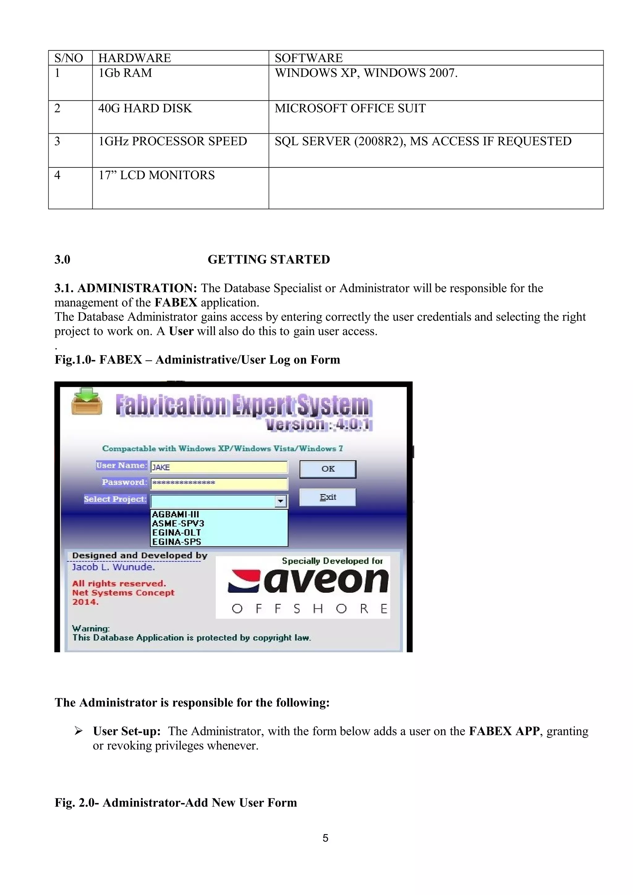 FABEX DOCUMENTATION | DOC