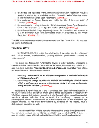 Wk Sample - redacted O-1B 2nd RFE Response 10.22.16
