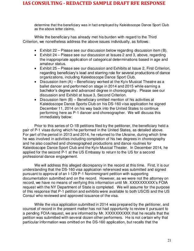 Specialty Occupation Rfe Response – EHTN