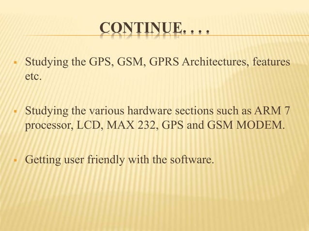 VEHICLE TRACKING SYSTEM | PPTX