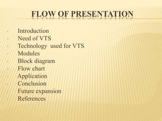 VEHICLE TRACKING SYSTEM | PPTX