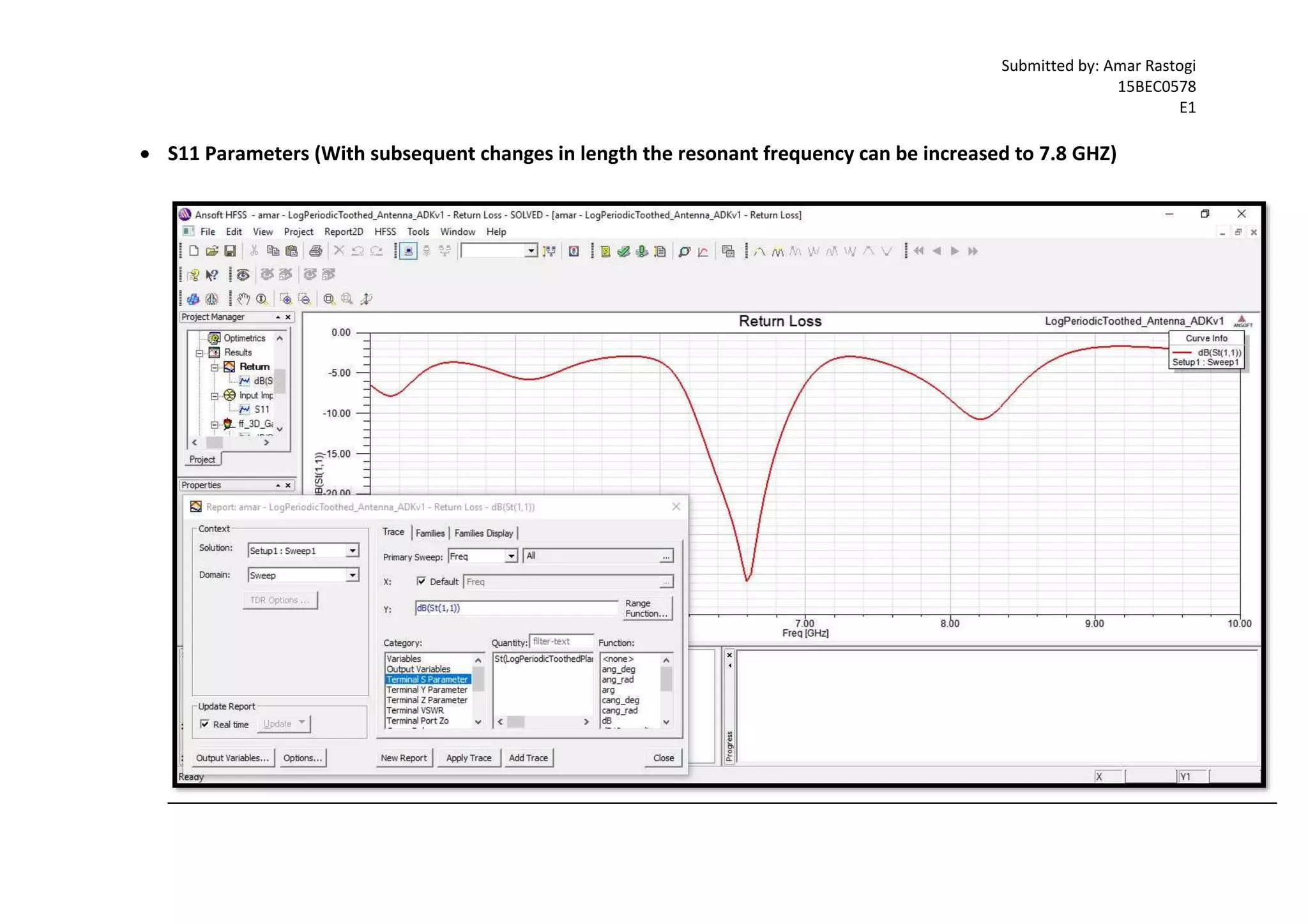 Trapezoidal Log-Periodic Antenna Analysis | PDF | Technology & Computing