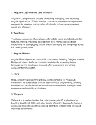 15 Best AngularJS Development Tools to Know in 2024 | PDF