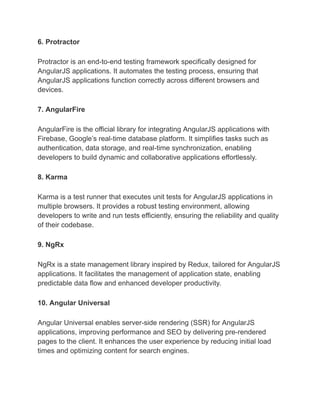 15 Best AngularJS Development Tools to Know in 2024 | PDF