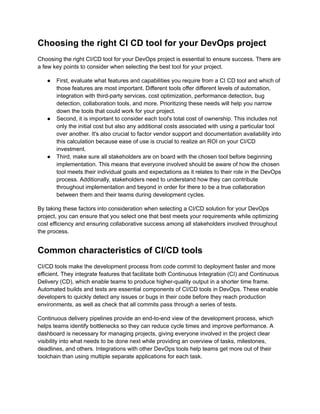 Exploring The Top CI/CD Tools for DevOps | PDF