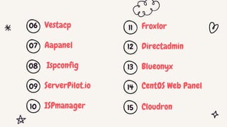 15 Best Cpanel Alternative | PPT