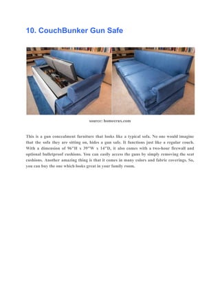 15 best hidden gun concealment furniture to buy and secure your weapons ...