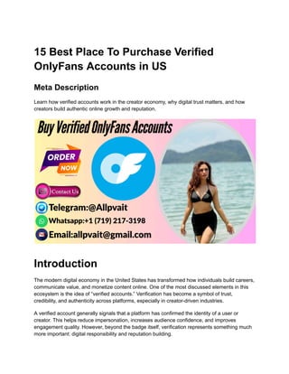 15 Best Place To Purchase Verified OnlyFans Accounts in US.pdf