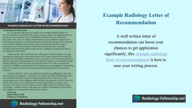 15 Best Radiology Program Application Documents Samples | PPT