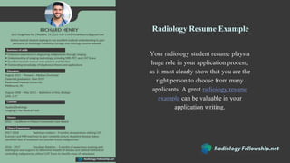 15 Best Radiology Program Application Documents Samples | PPTX