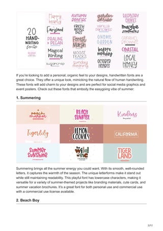 15 Best Summer Fonts for Eye-Catching Designs in 2025.pdf