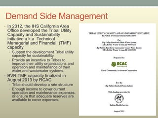 Big Valley Rancheria - Adoption of Demand Side Management for Water Conservation- Lessons ...