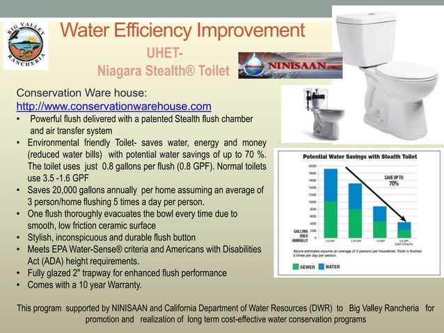 Big Valley Rancheria - Adoption of Demand Side Management for Water Conservation- Lessons ...