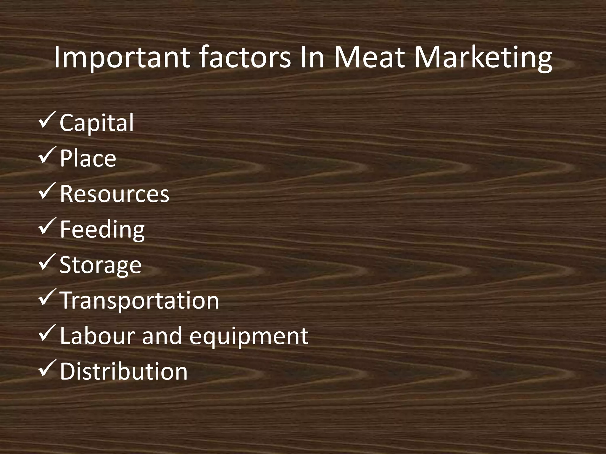 Meat marketing in foreign countries | PPTX