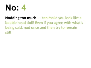 The 15 Biggest Body Language Blunders | PPT