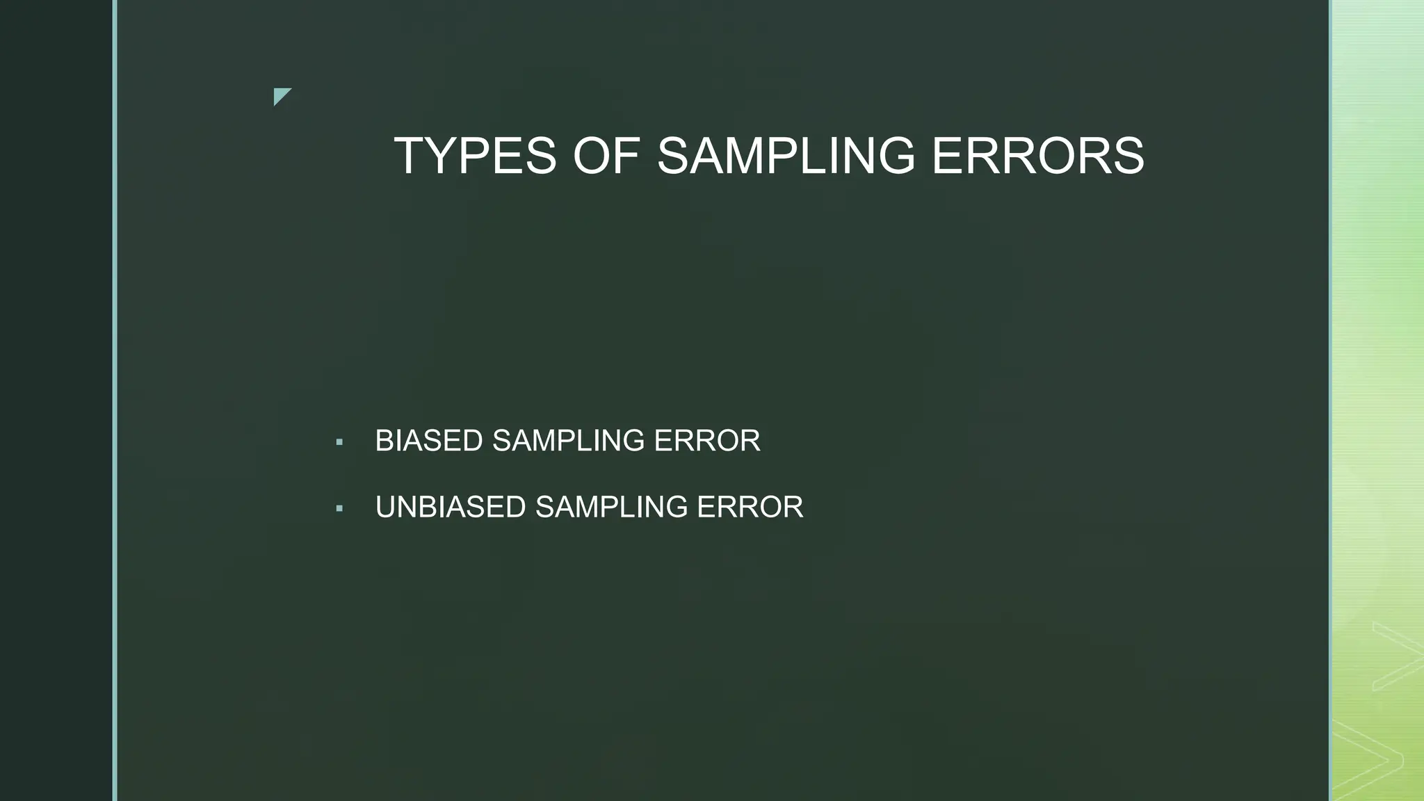 SAMPLING ERRORS | PPT SAMPLING ERRORS | PPT