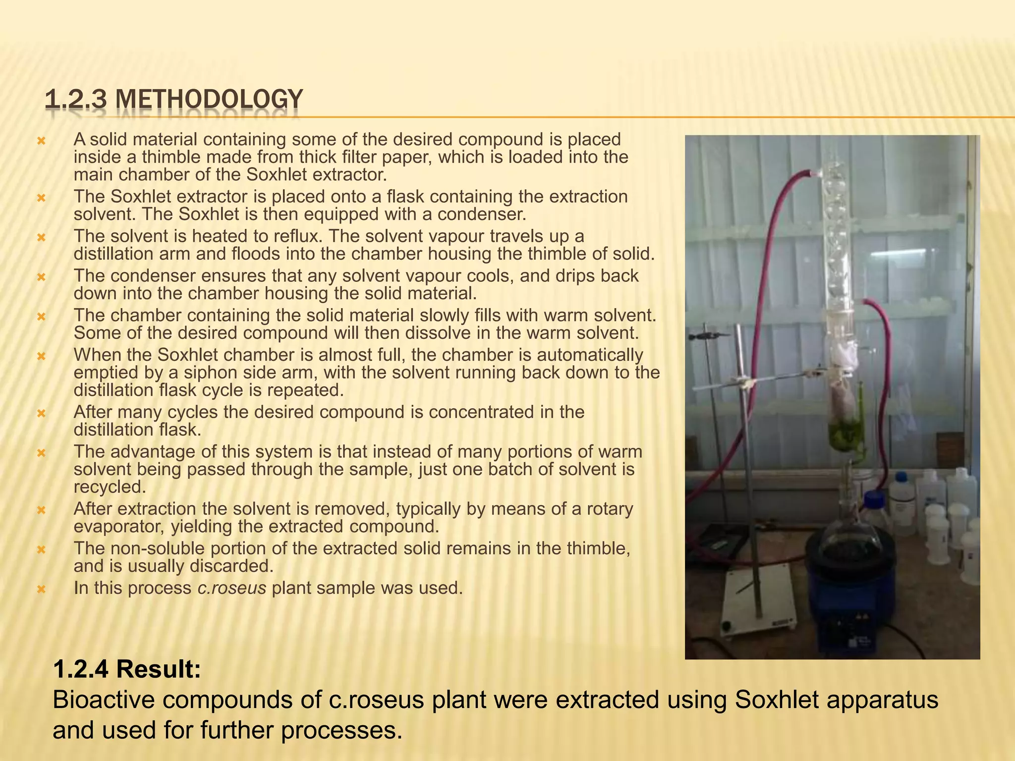 extraction of bioactive compounds from plant sources using maceration ...