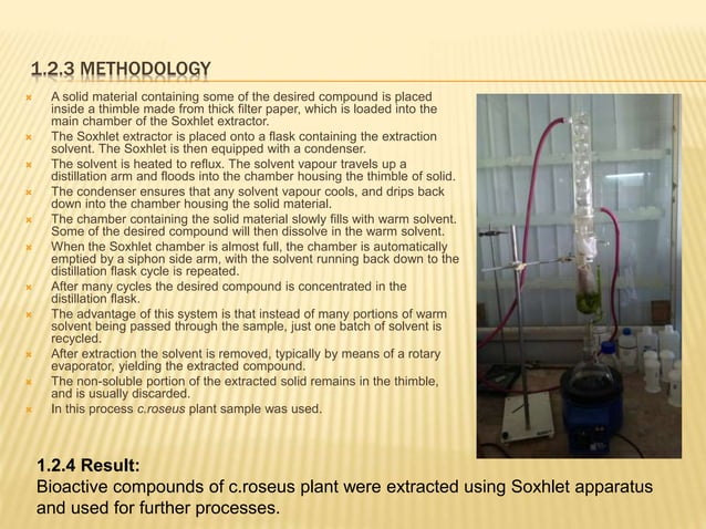 extraction of bioactive compounds from plant sources using maceration ...