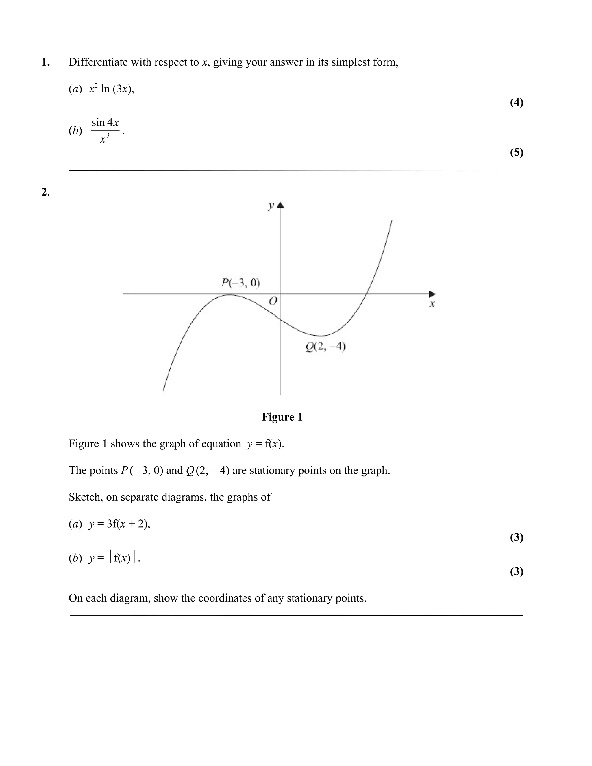 C3 January 2012 QP | PDF