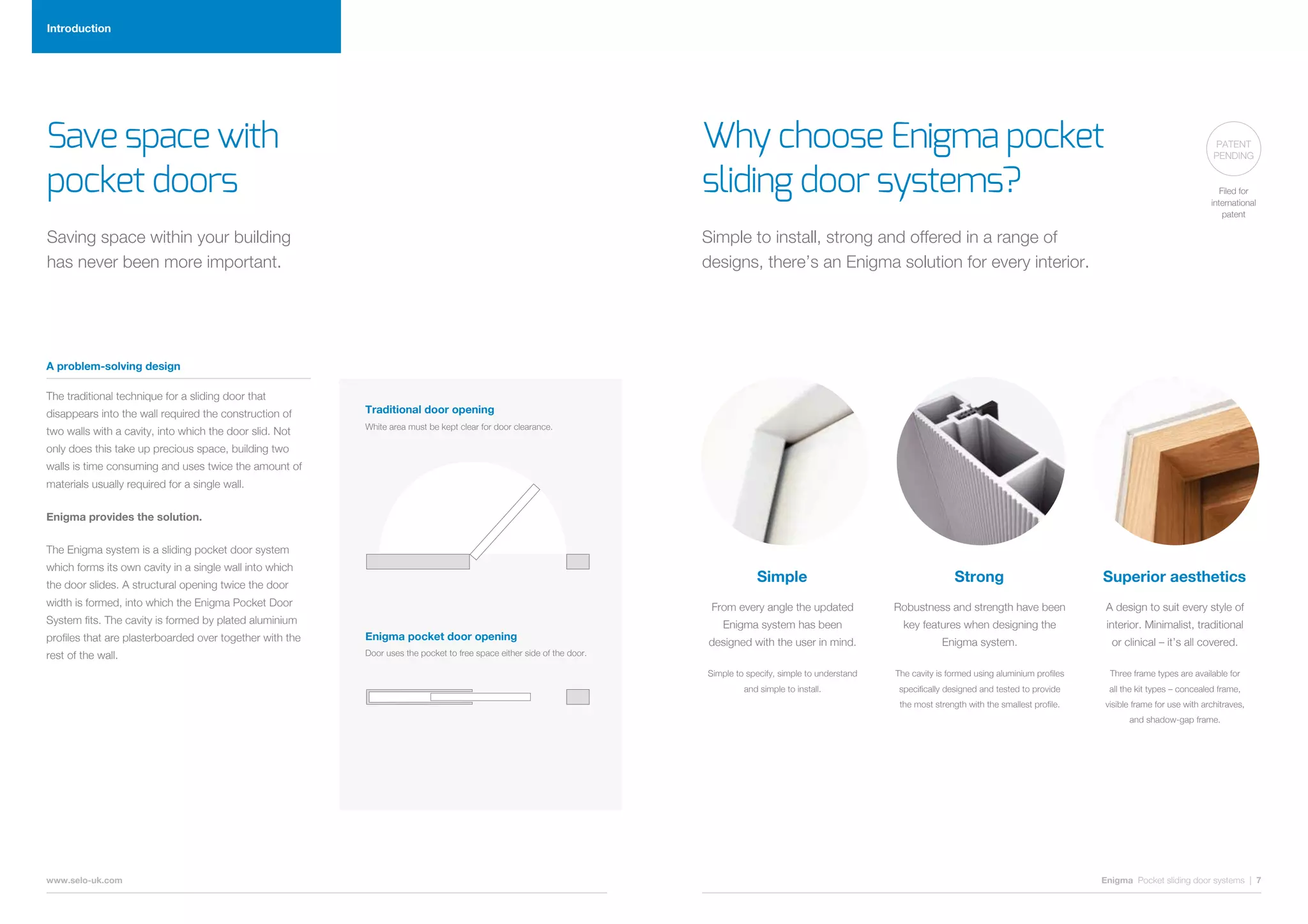 Selo Enigma pocket sliding door systems | PDF