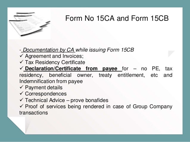 Filing of form 15CA - form 15CB: Overview & Recent Developments