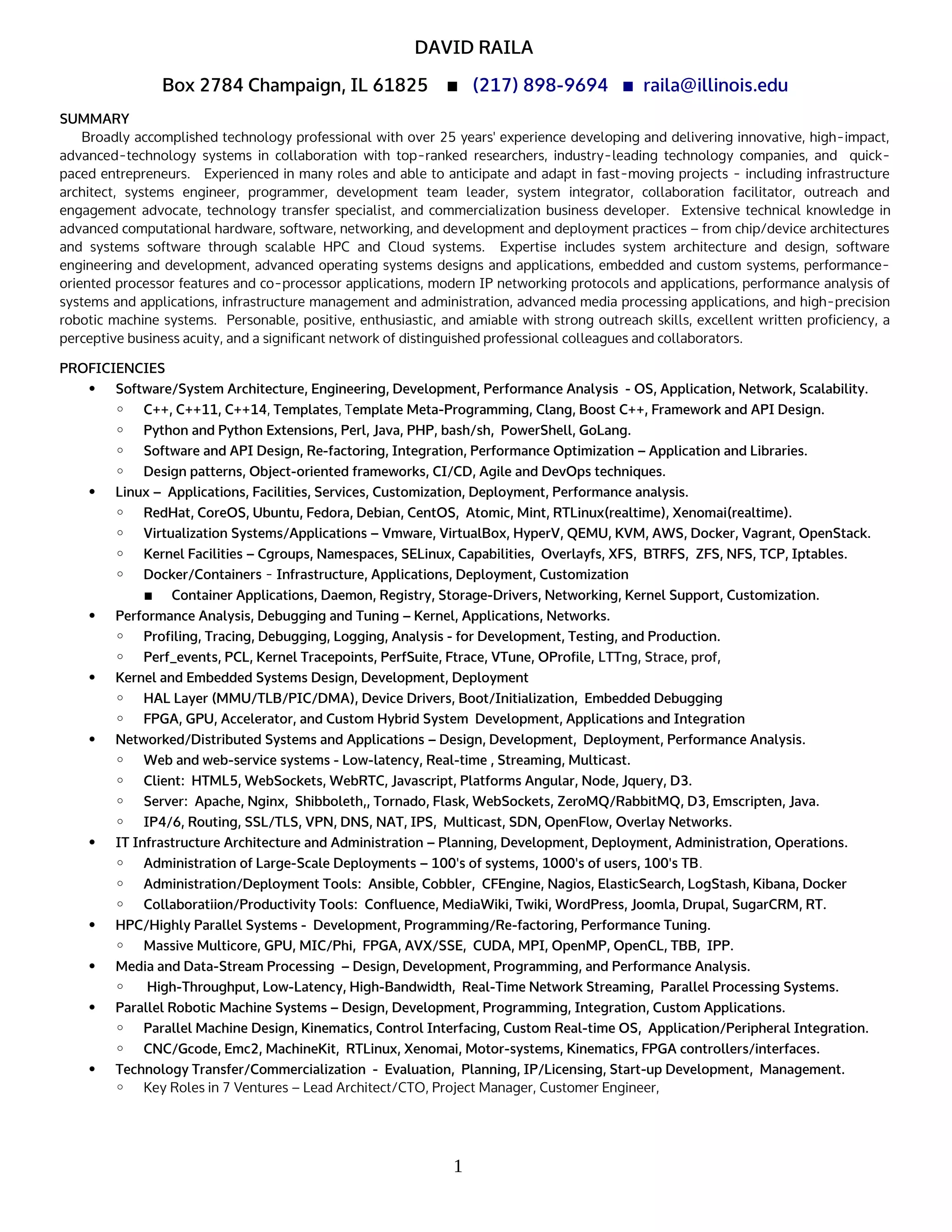 DavidRailaResumeJune2015 | PDF