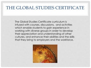 Global Studies & Career Opportunities | PPT