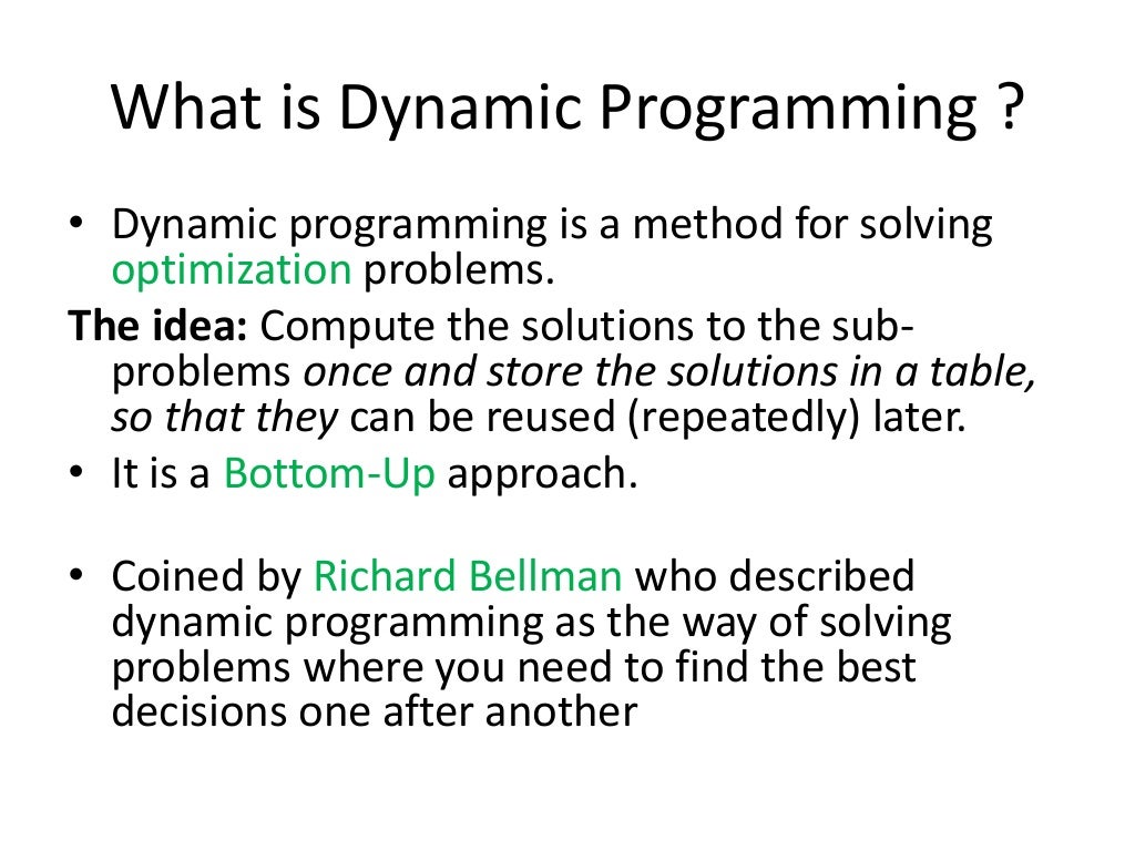 01 Knapsack Using Dynamic Programming