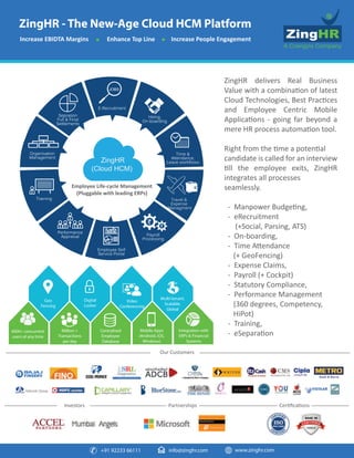 ZingHR The Digital Cloud HCM | PDF
