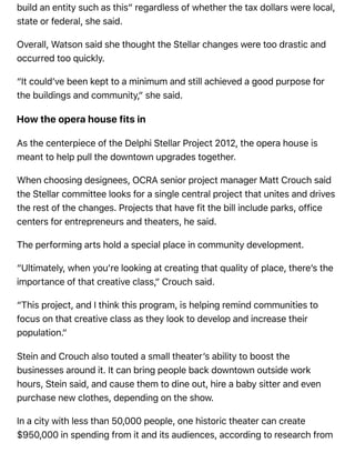 Delphi Opera House anchors downtown revival | PDF