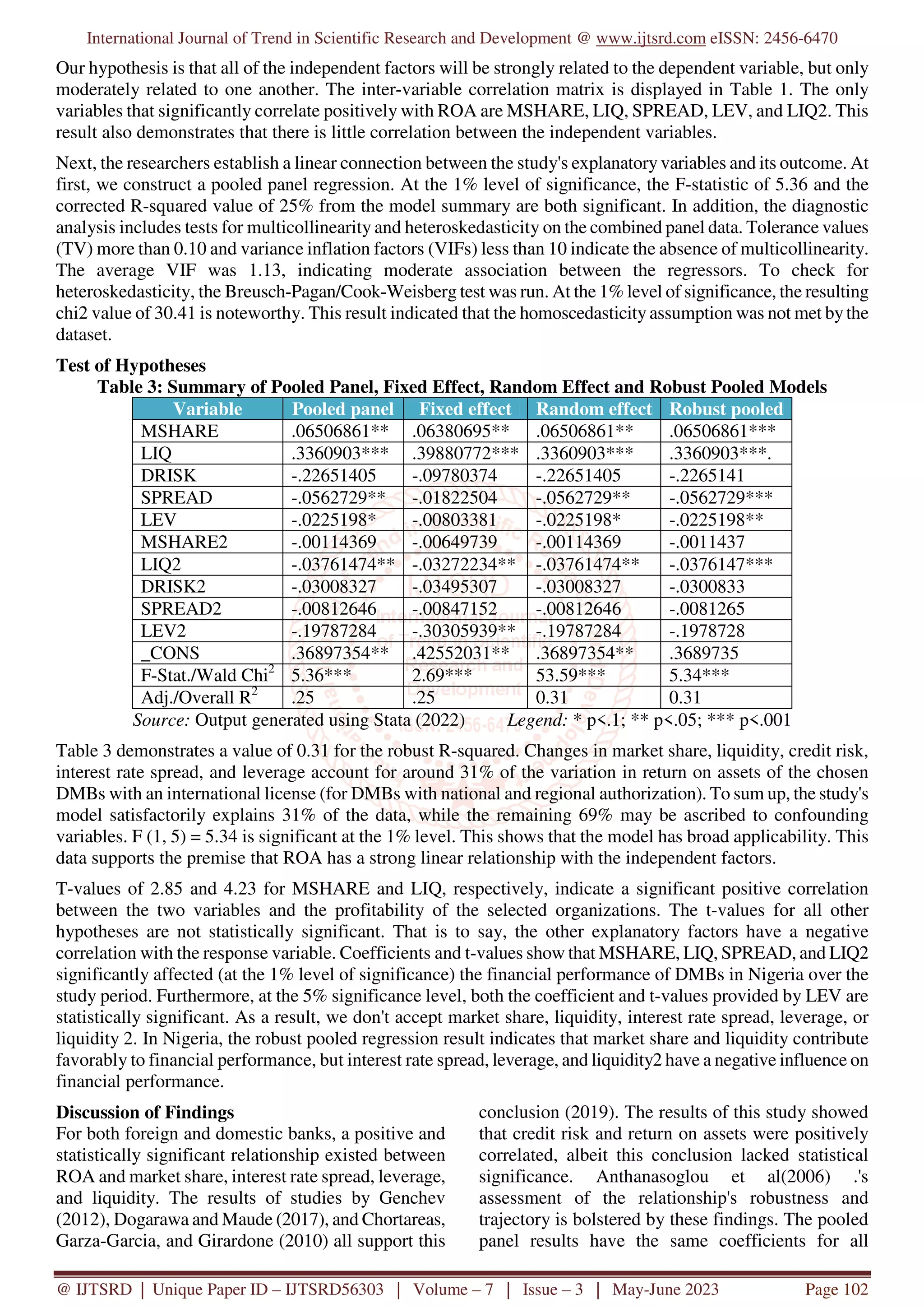 Characteristics of Nigerian Deposit Money Banks and Their Financial ...