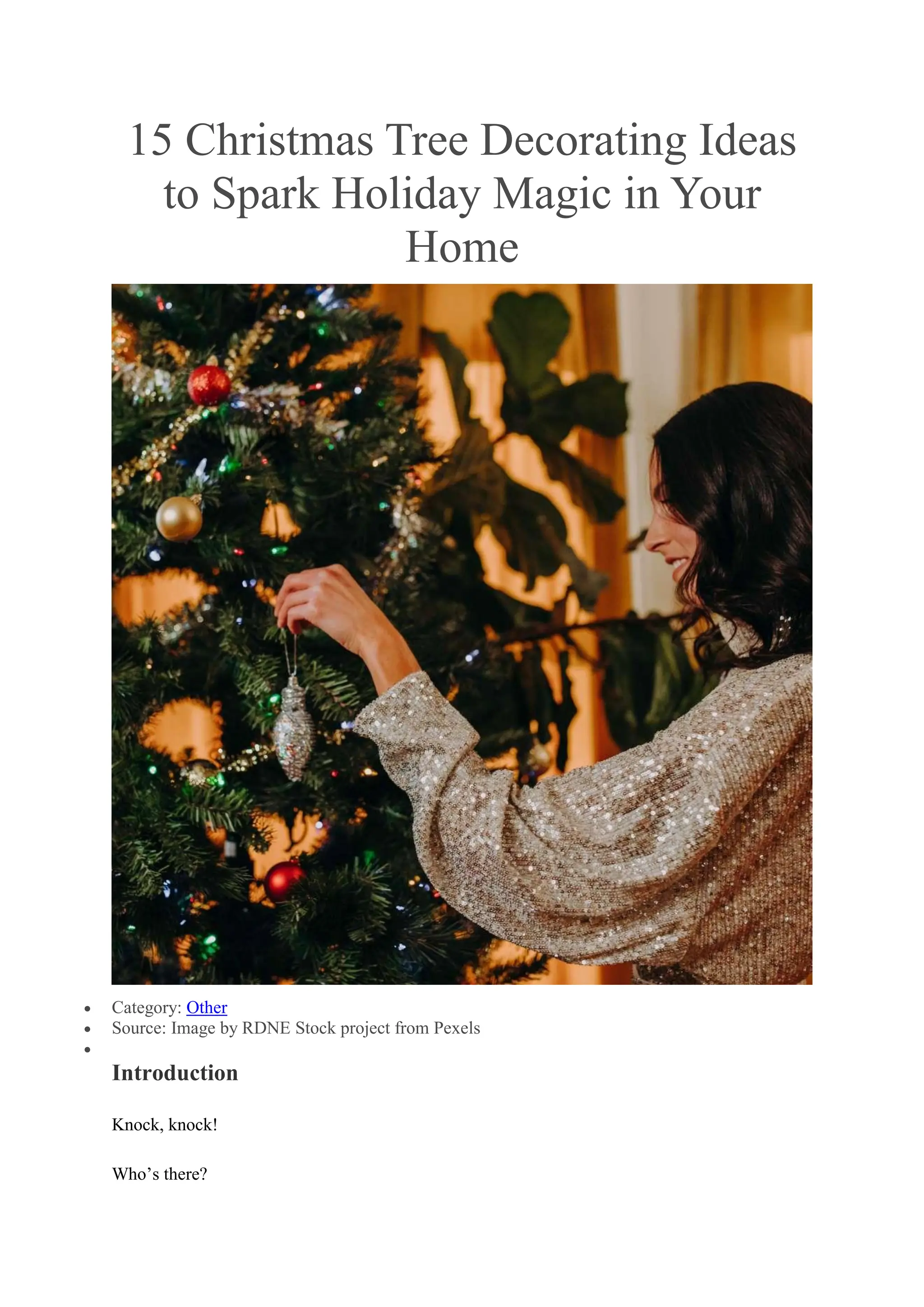 10+ Christmas Tree Decorating Ideas to Spark Your Home | Mr. Business ...