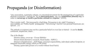 15. Climate Change: Climate politics as propaganda | PPT