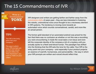 The 15 Commandments of IVR | PDF